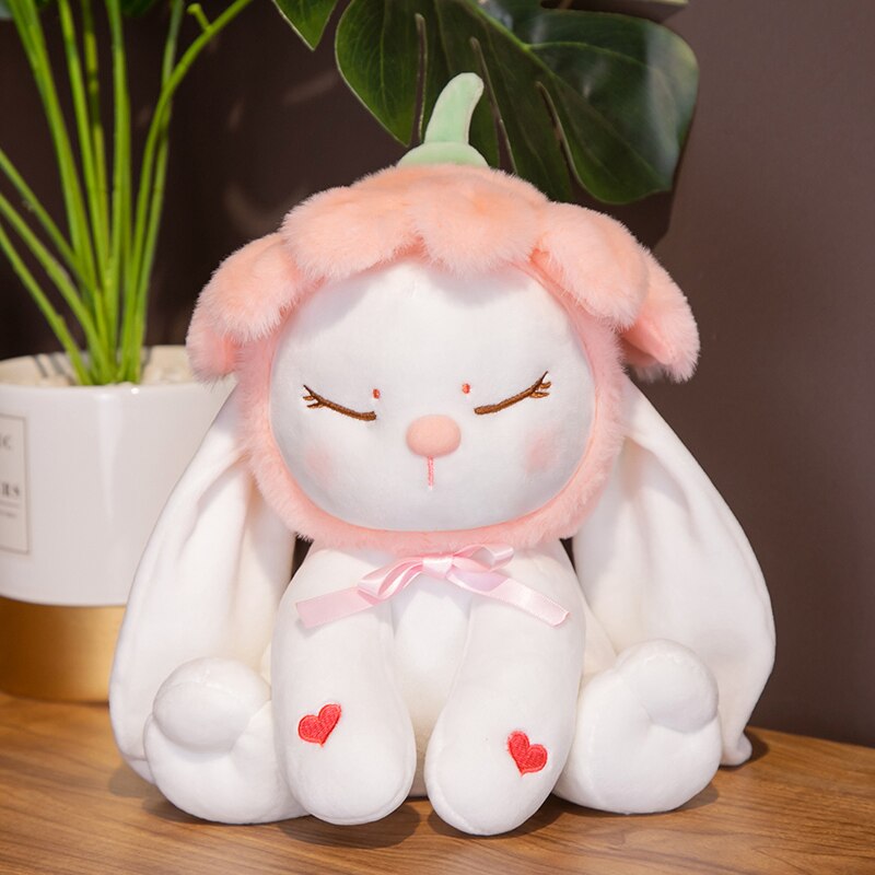 Peach Bunny Plush – Juneptune
