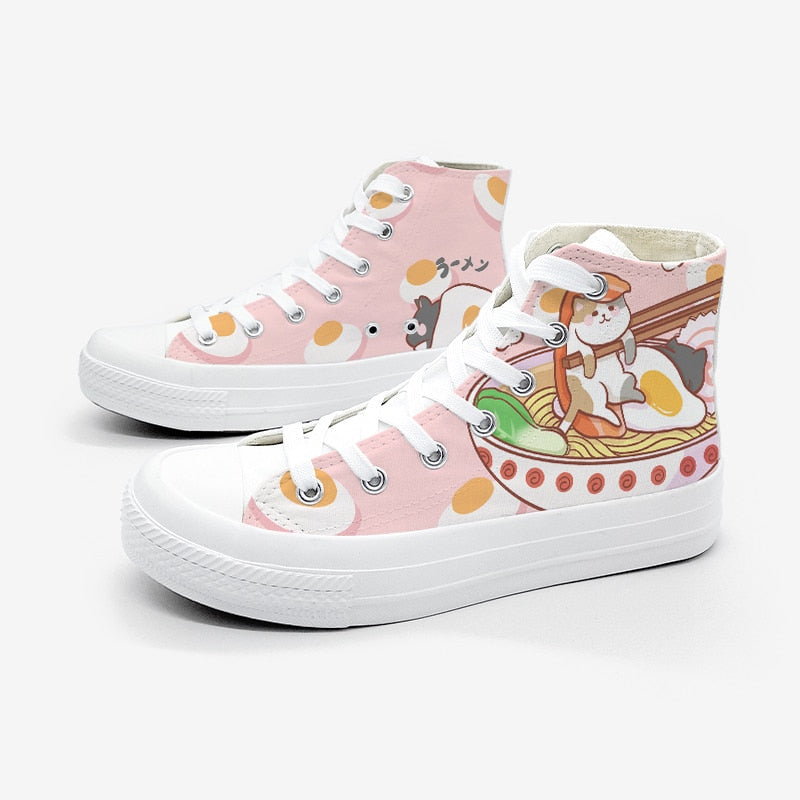 Ramen Cat High Top Shoes – Juneptune
