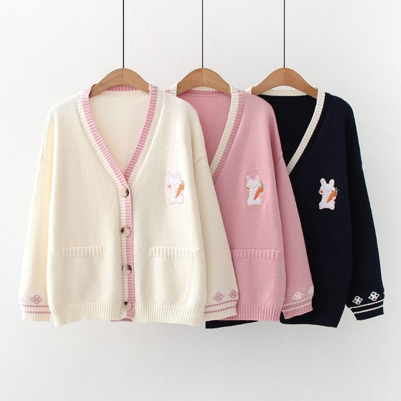 Kawaii Embroidery Cardigan – Juneptune