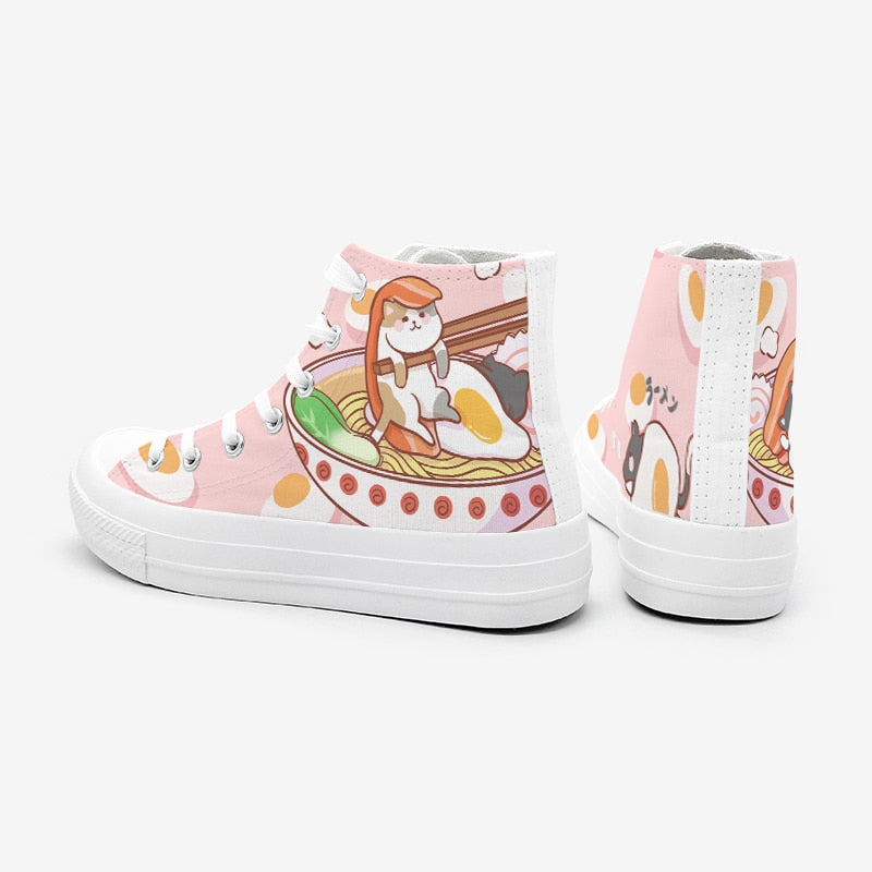 Ramen Cat High Top Shoes – Juneptune