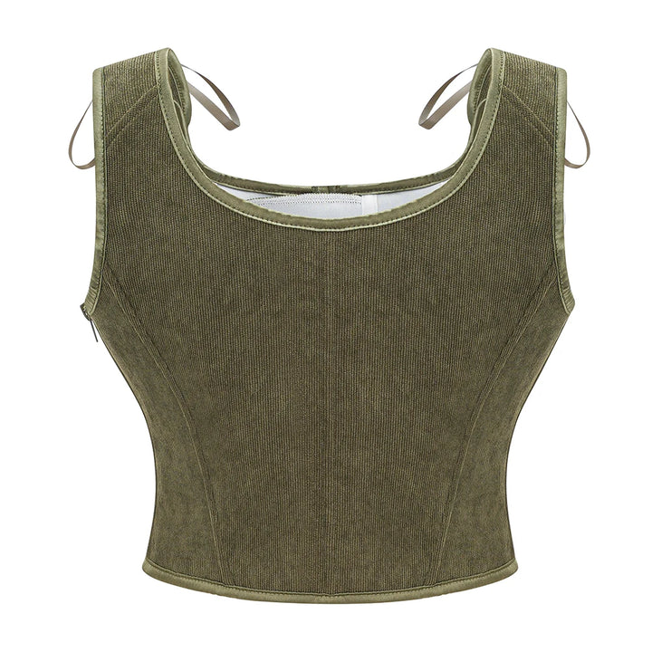 Vintage Victorian Style Lace-Up Corset Tank – Juneptune