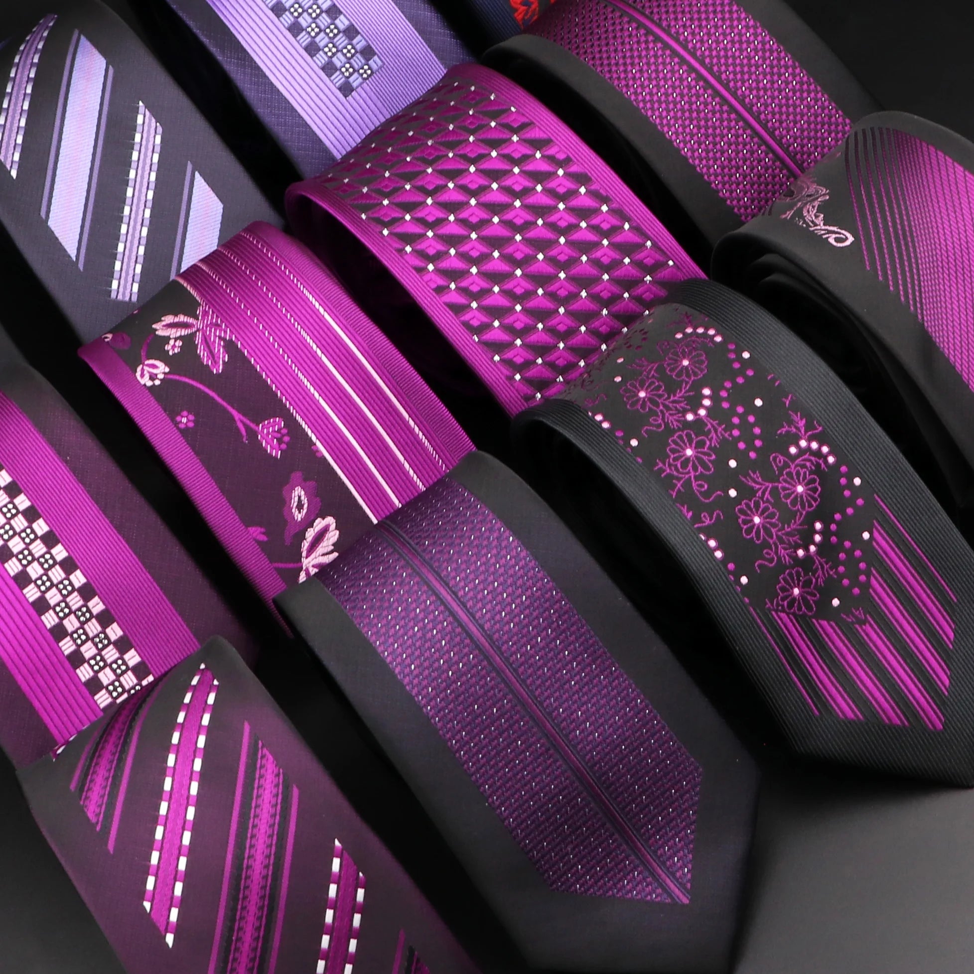 Amethyst Gridline Prestige Tie Collection – Juneptune