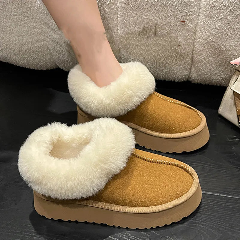 Fur Ankle Snow Boots – Juneptune