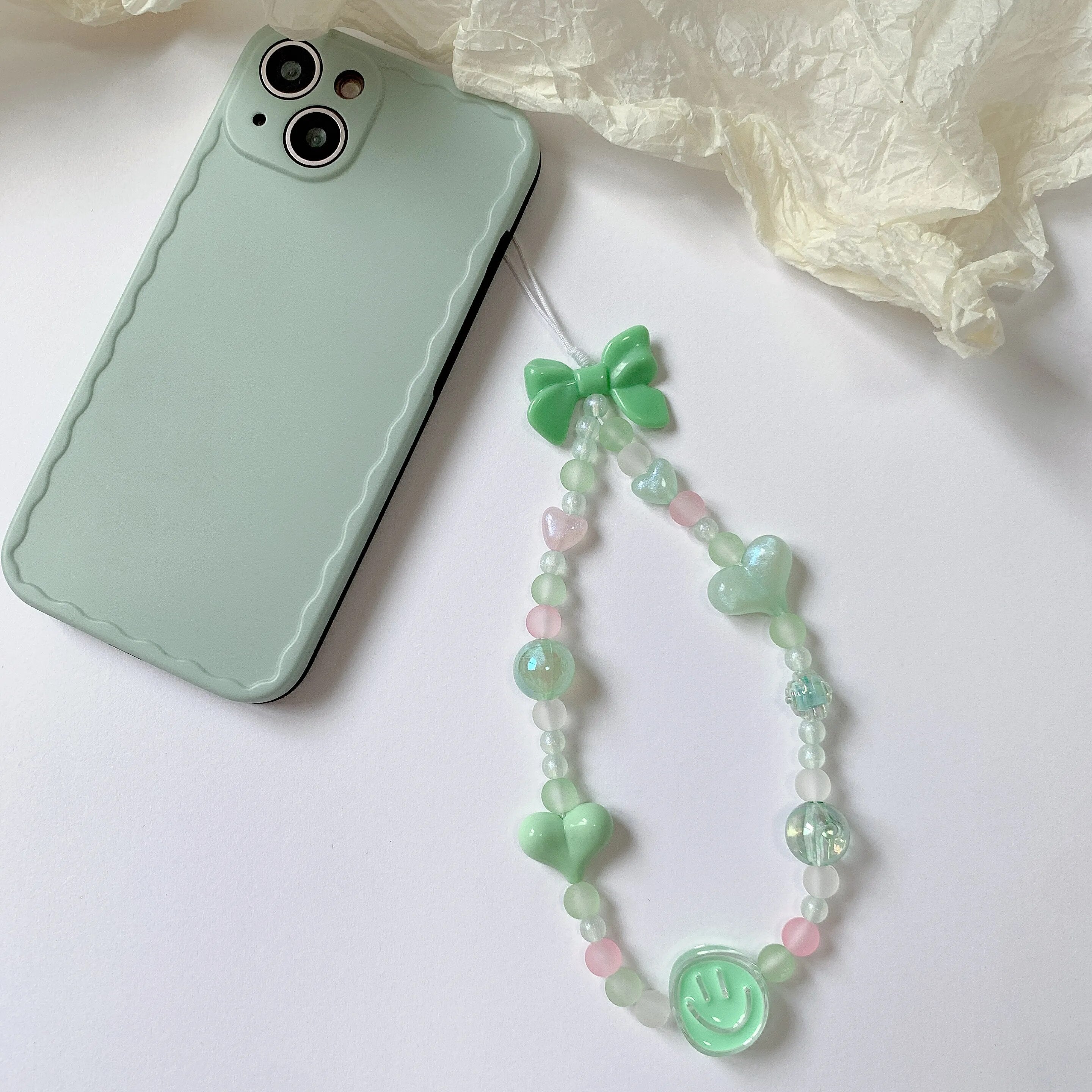 Sweet Pastel Beaded Phone Chain – Juneptune