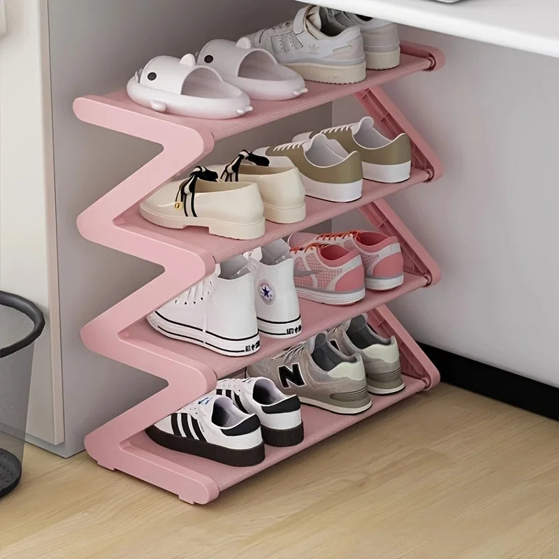 4 Tier Z-Shaped Shoe Rack – Juneptune