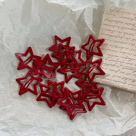 Glossy Star Hair Clips – Juneptune