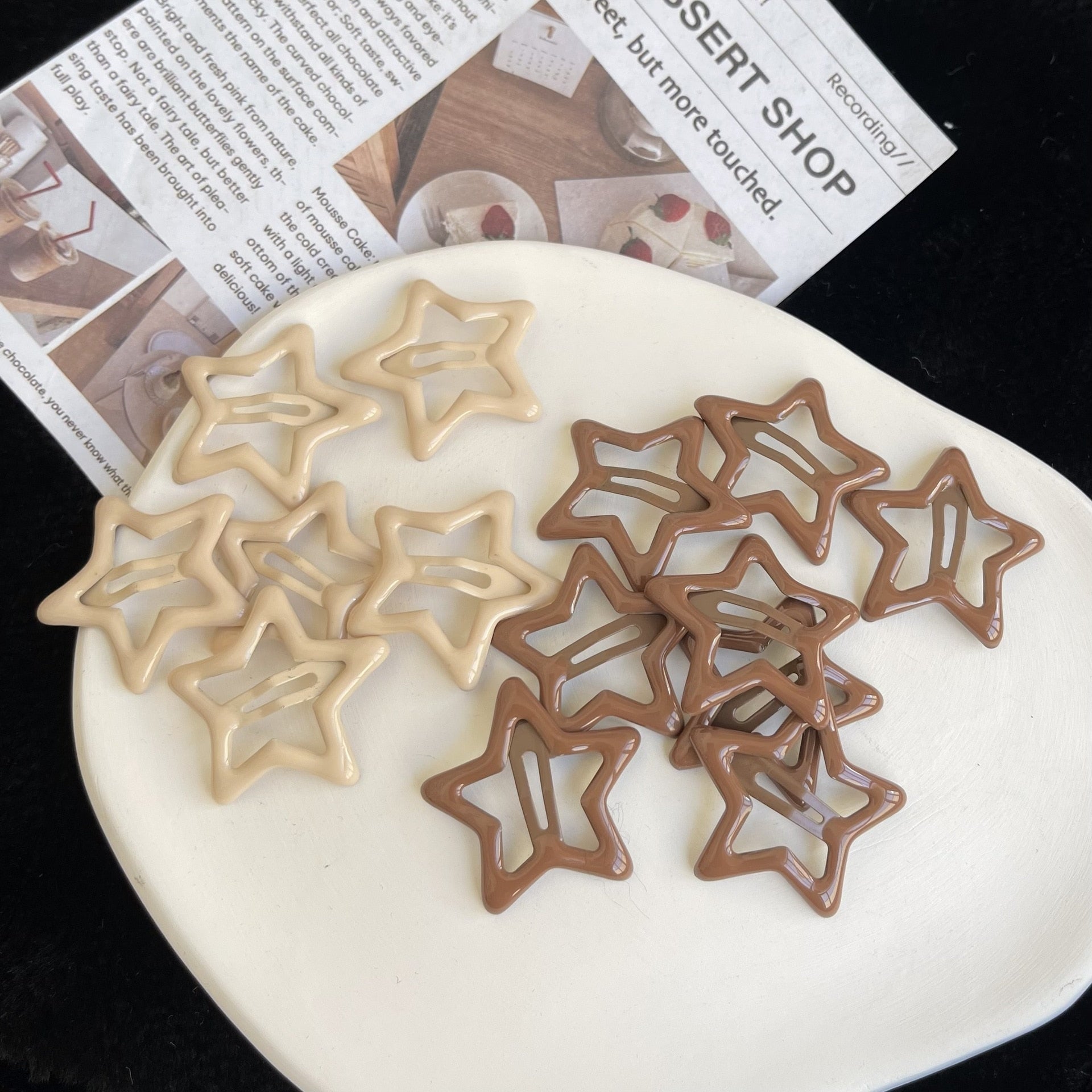 Glossy Star Hair Clips – Juneptune