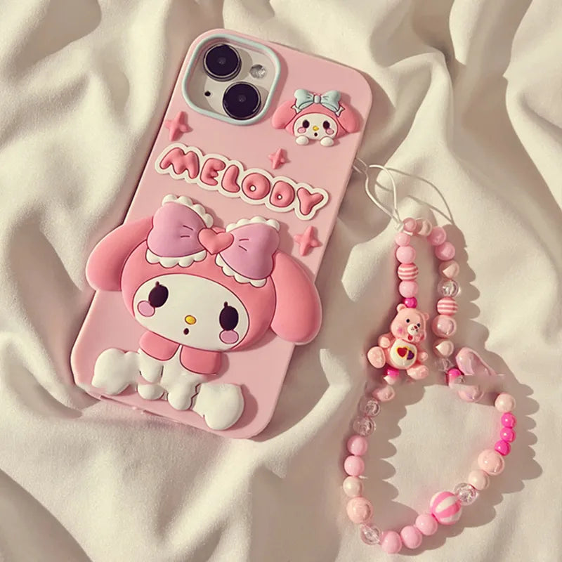 My Melody Pastel iPhone Case With Chain – Juneptune