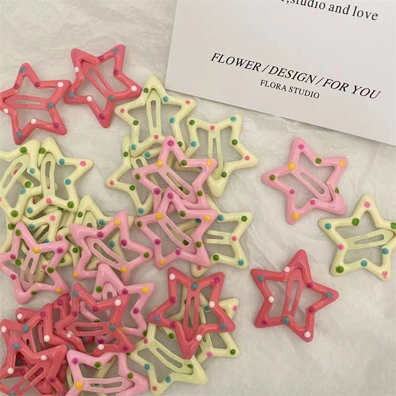 Glossy Star Hair Clips – Juneptune