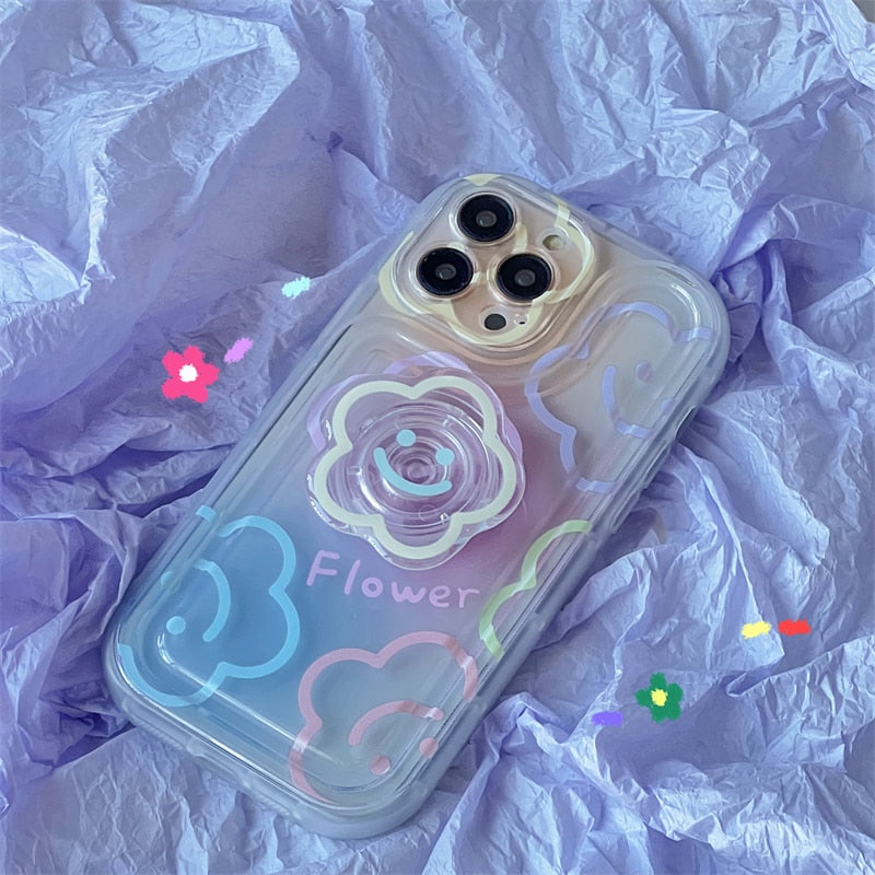Pastel Flower iPhone Case With Grip – Juneptune