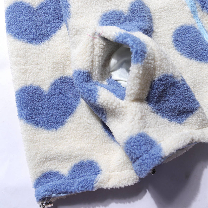 Fluffy Heart Double Sided Jacket – Juneptune