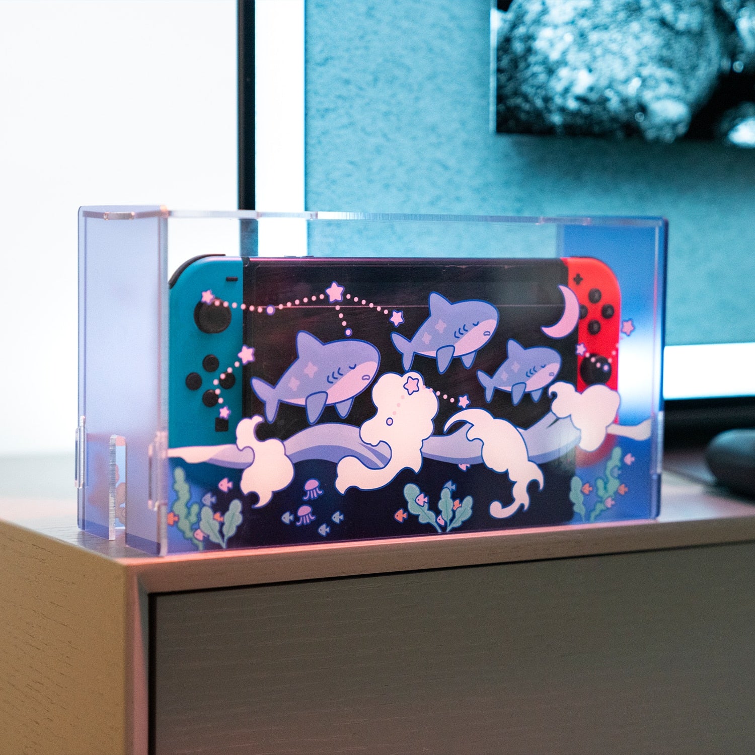 Shark Party Nintendo Switch Dust Cover – Juneptune