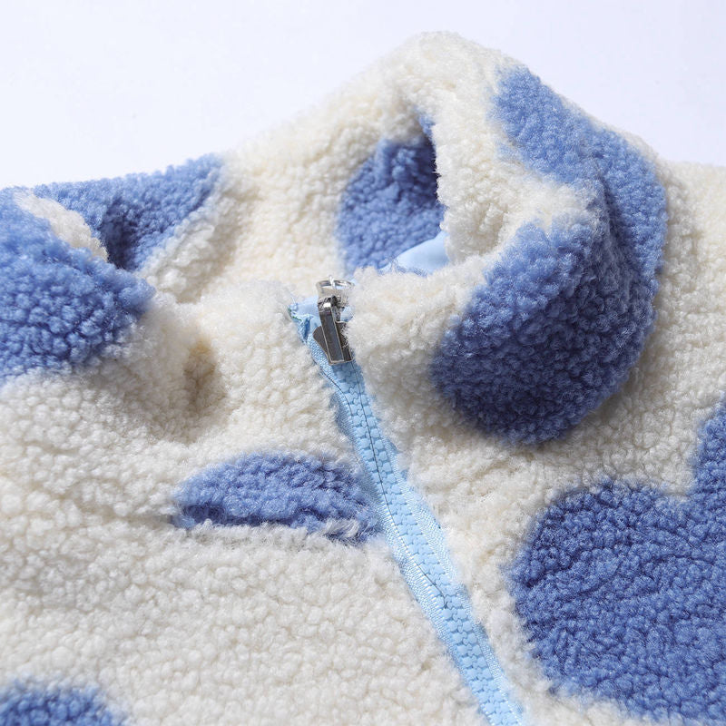 Fluffy Heart Double Sided Jacket – Juneptune