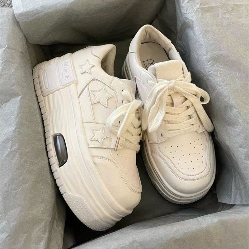 Star Chunky High Heel Sneakers – Juneptune