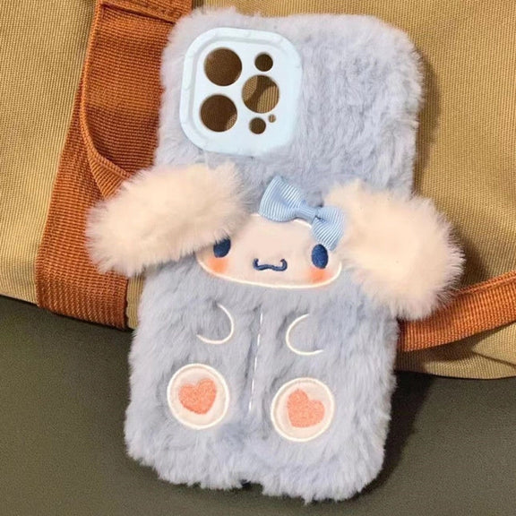 Sweet Bunny & Cloud Pup Fluffy iPhone Case – Juneptune