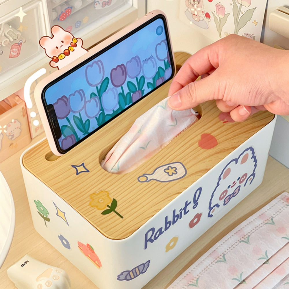 Kawaii Bunny Tissue Box – Juneptune