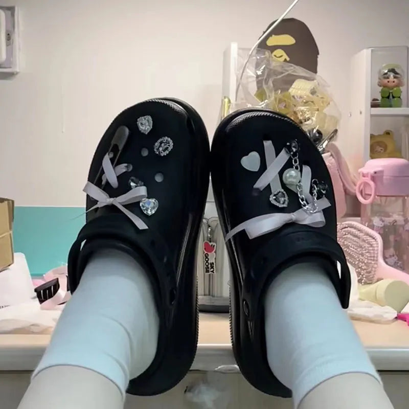 Pink Ribbon Crocs Accessories – Juneptune