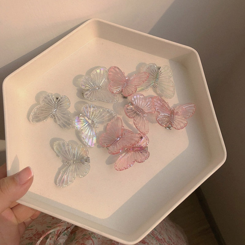 Transparent Butterfly Hair Clips – Juneptune