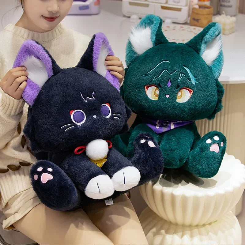 Genshin Impact Scaramouche & Xiao Meow Plush – Juneptune