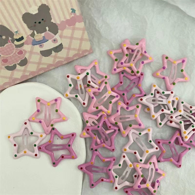Glossy Star Hair Clips – Juneptune