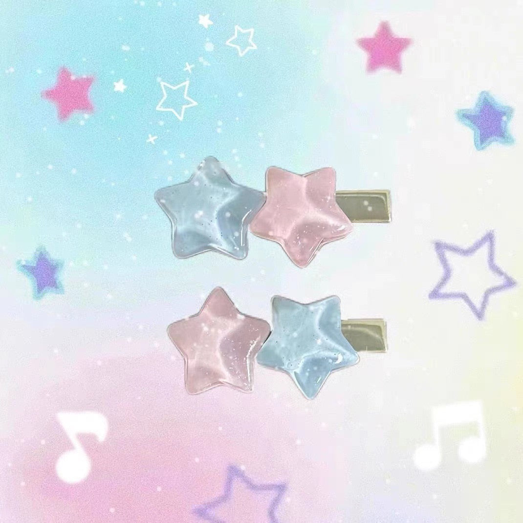 Pastel Star Hair Clips – Juneptune