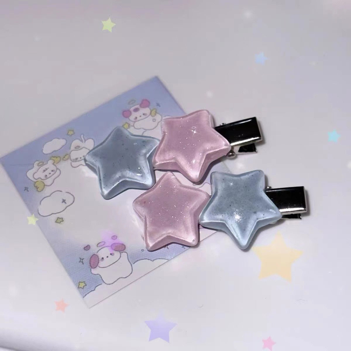 Pastel Star Hair Clips – Juneptune