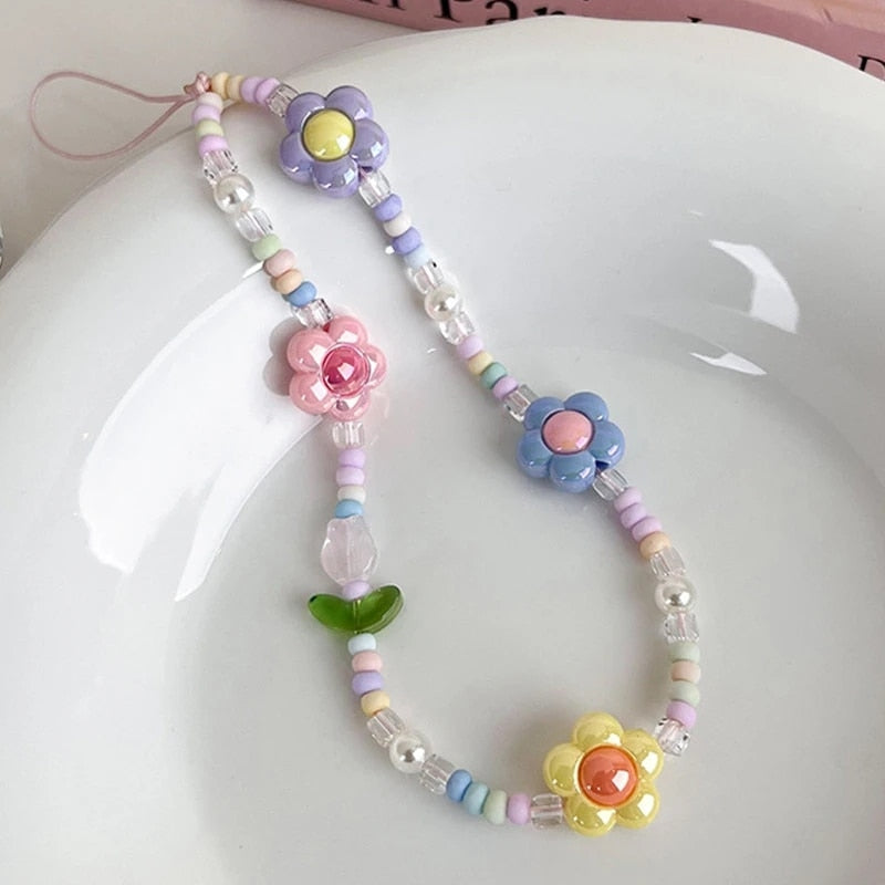 Summer Floral Phone Chain – Juneptune