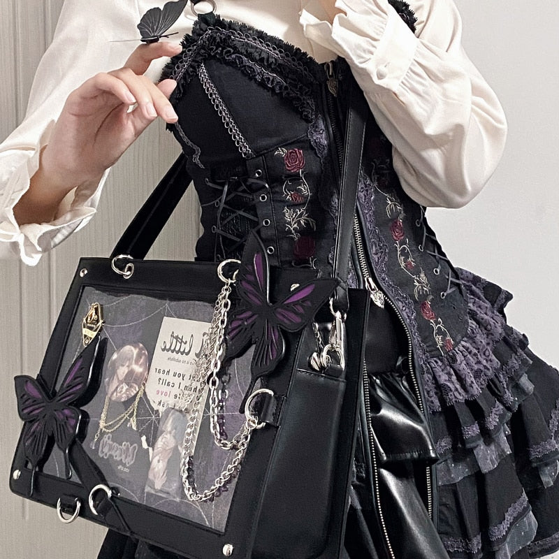 Gothic Butterfly Shoulder Bag – Juneptune