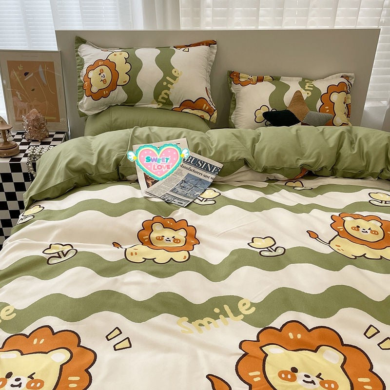 Colorful Cartoon Bedding Set – Juneptune