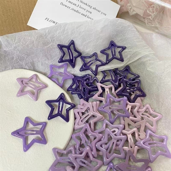 Glossy Star Hair Clips – Juneptune