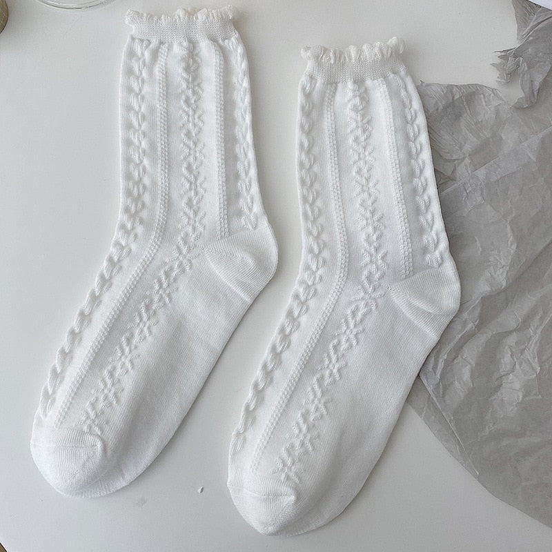 White Lace Socks – Juneptune