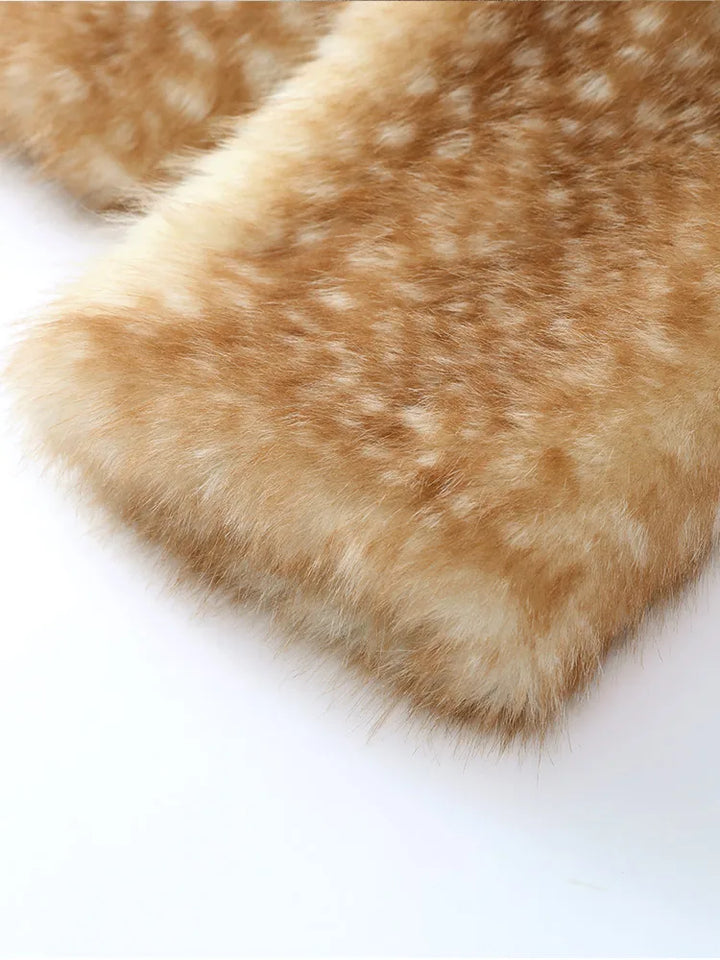 Woodland Fawn Faux-Fur Cottagecore Jacket – Juneptune