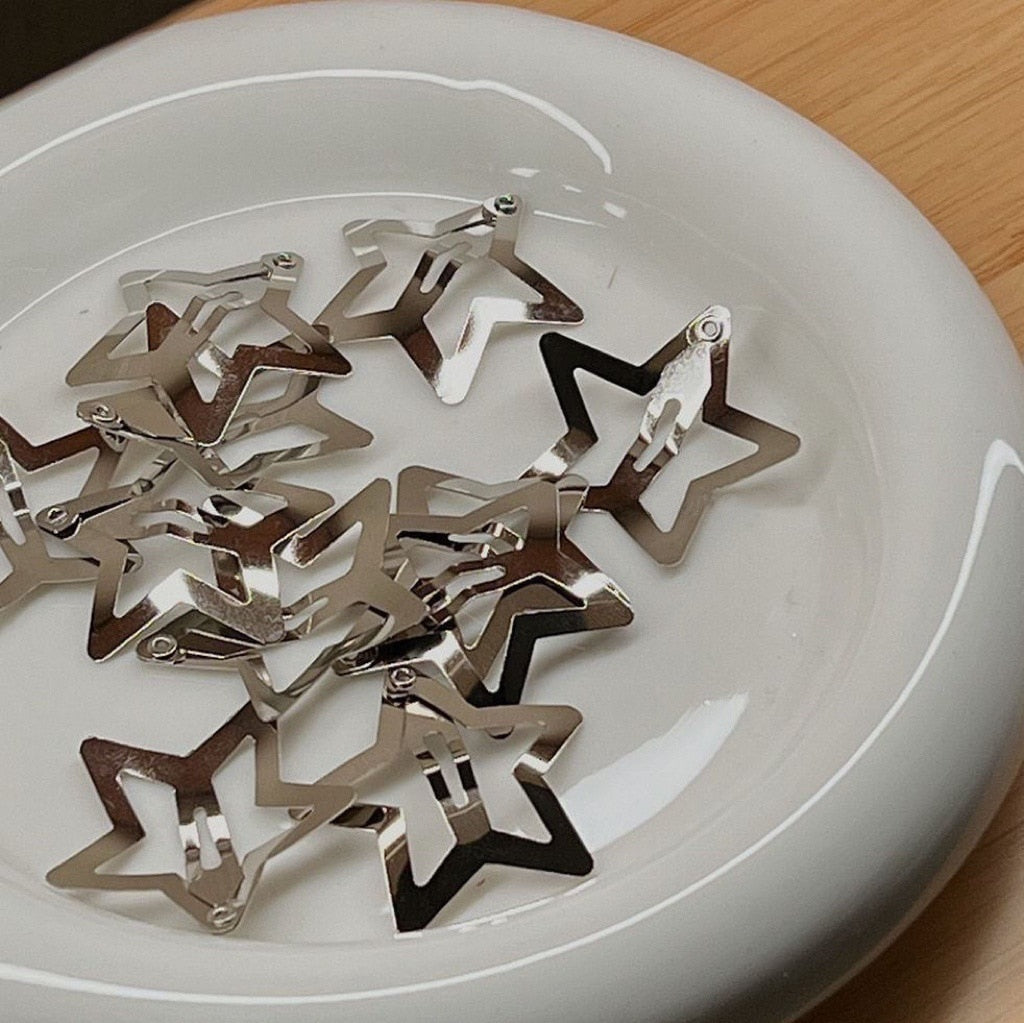 Glossy Star Hair Clips – Juneptune