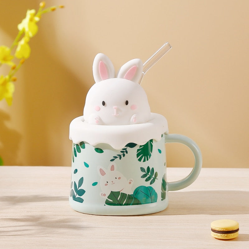 Kawaii Animal Ceramic Mug – Juneptune