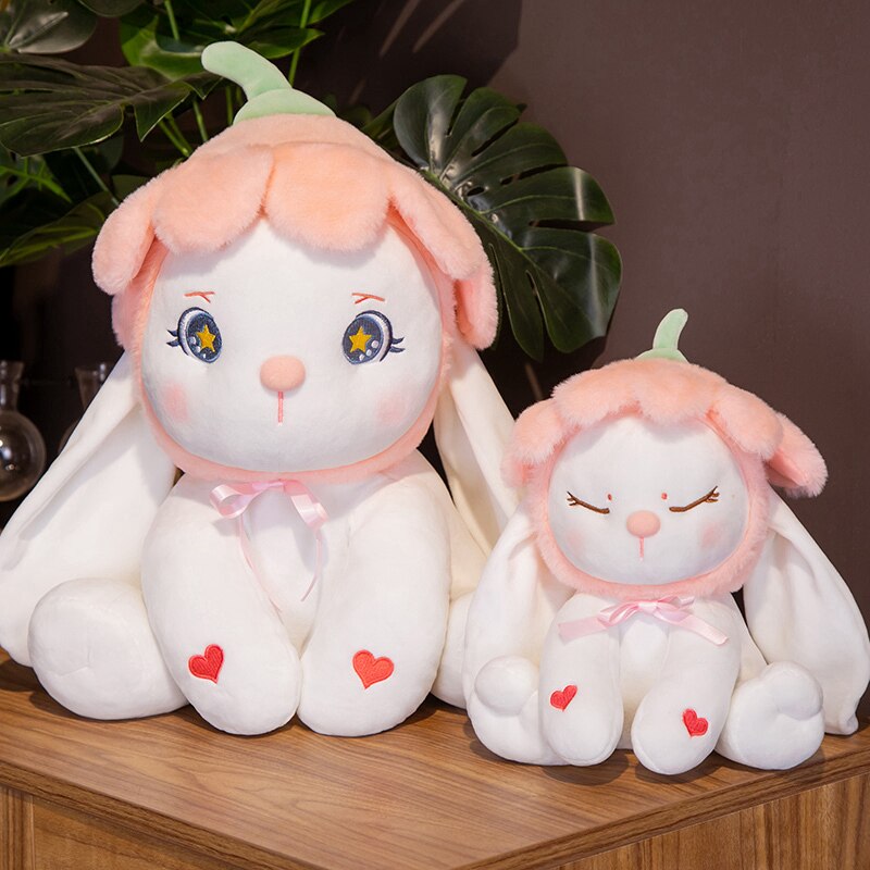 Peach Bunny Lolita Aesthetic Stuffed Plush – Juneptune
