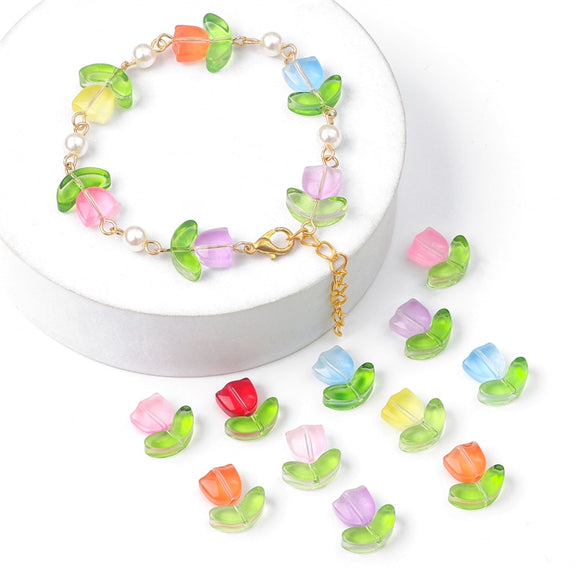Rainbow Tulip Charms – Juneptune
