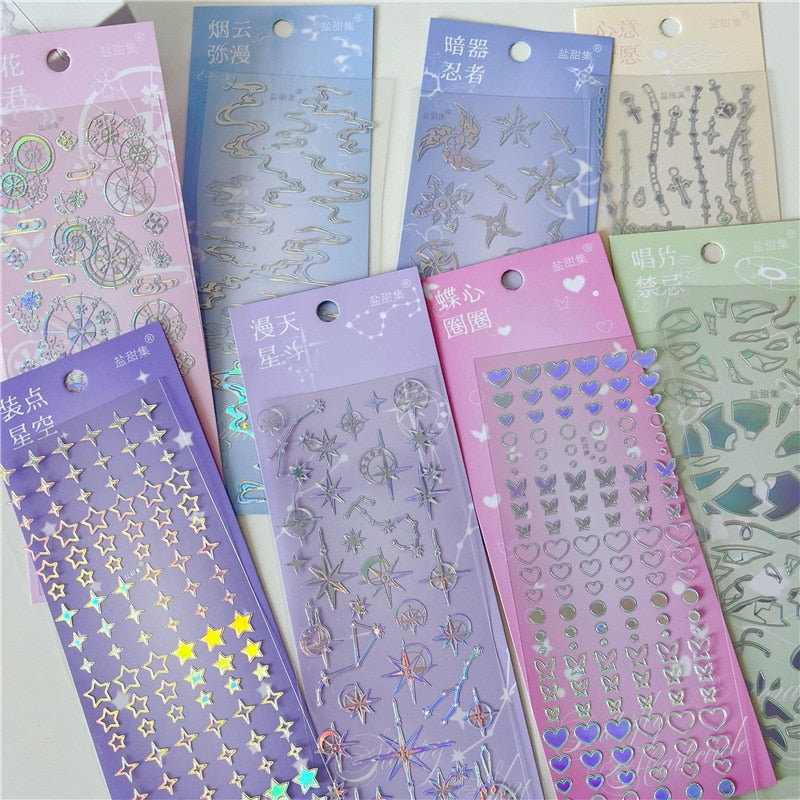 Sparkling Deco Stickers – Juneptune