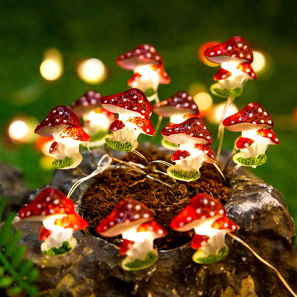 Mushroom String Lights – Juneptune